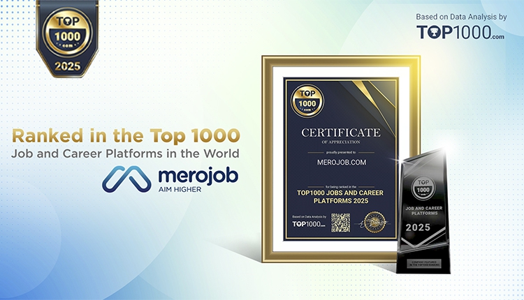 Merojob now among the Top1000 Job & Career Platforms (Worldwide ...