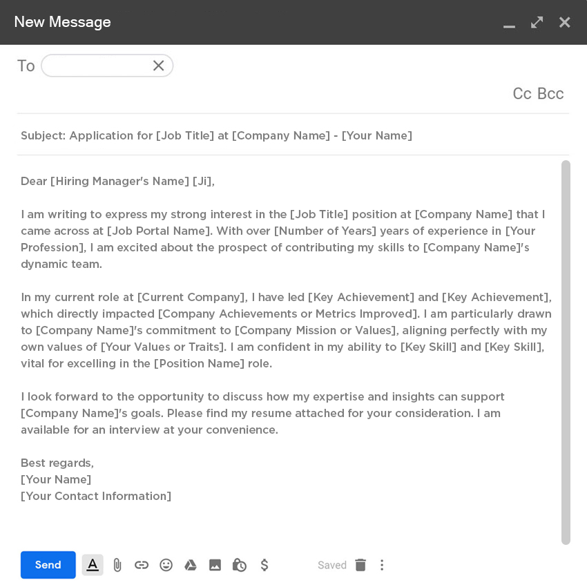 Write a Job Application Email That Will Get You Hired | Career Guide ...